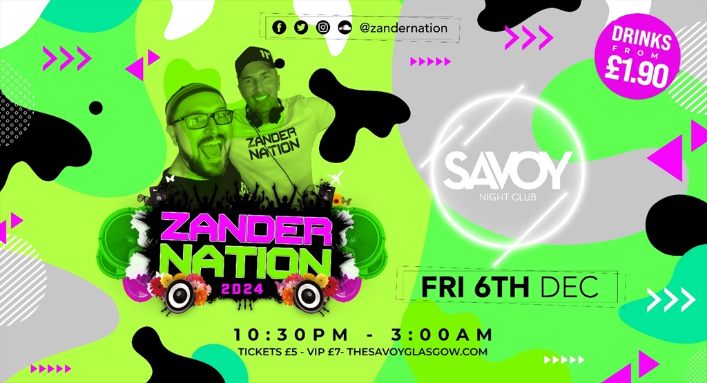 Savoy Glasgow Online Event and Guestlist Booking System