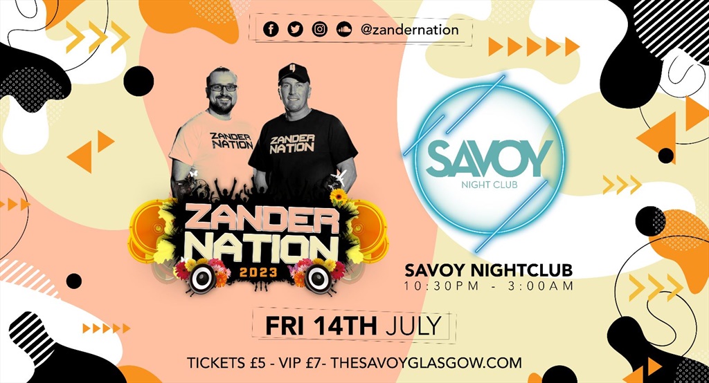 Savoy Glasgow Online Event and Guestlist Booking System